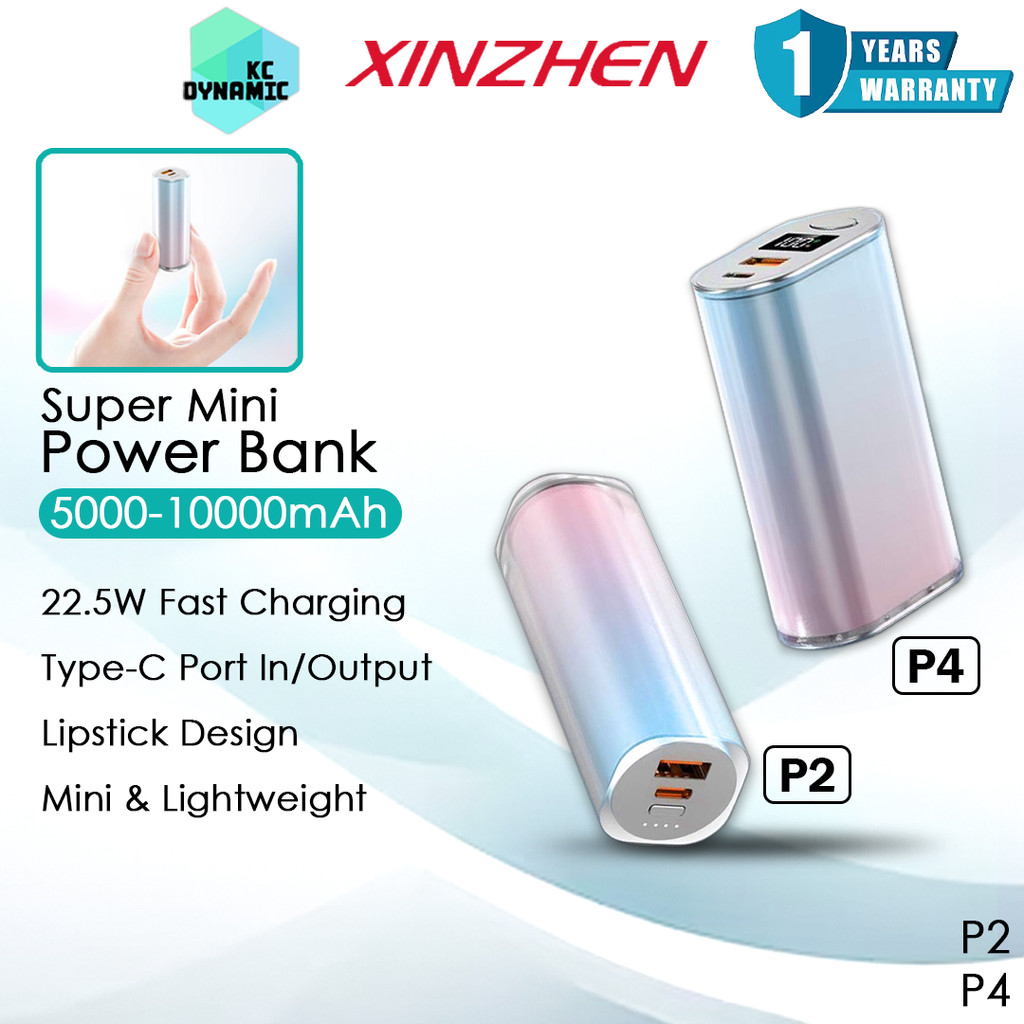 Xinzhen P2 5000mAh Powerbank 22.5W Fast Charging Power Bank Xinzhen P4 ...