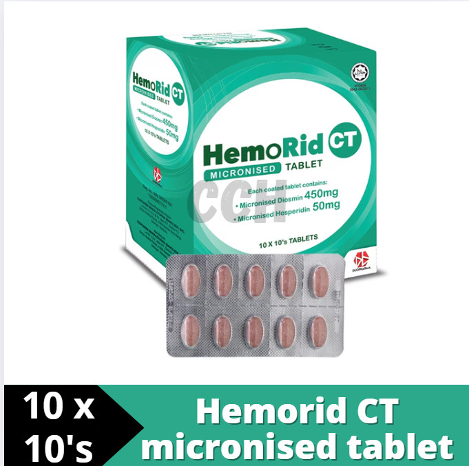 HemoRid CT Micronised Tablets - 1 Box | Shopee Malaysia