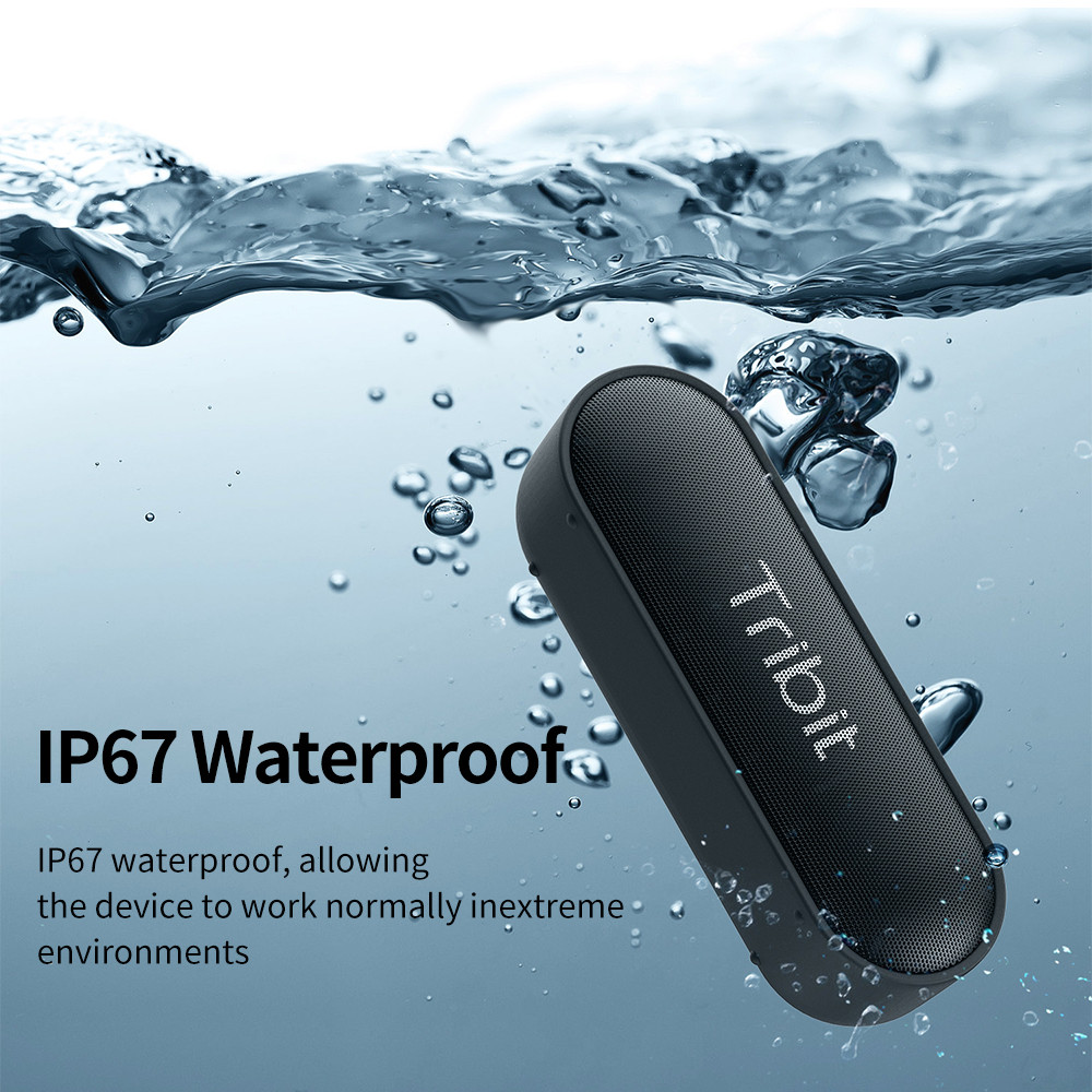 Tribit XSound Go Portable Bluetooth Speaker IPX7 Waterproof Better Bass ...