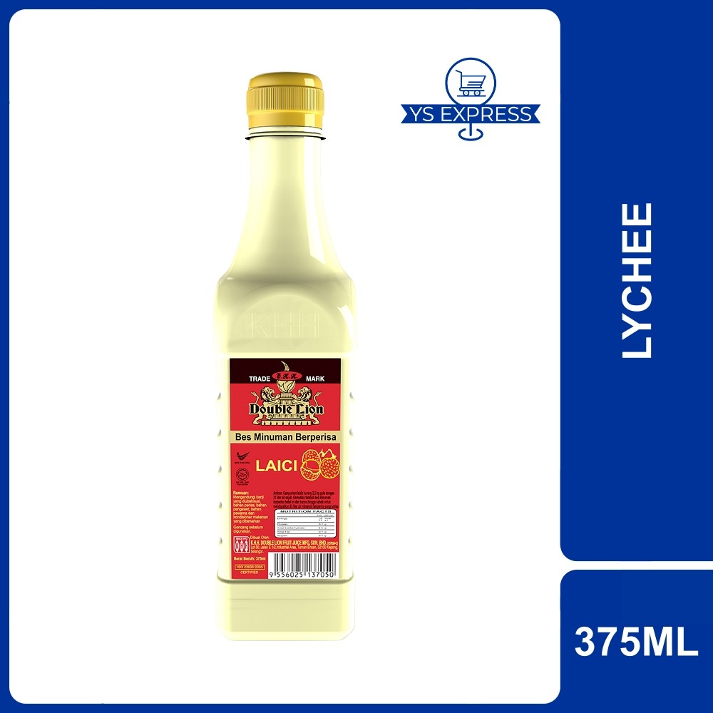 DOUBLE LION Lychee Flavoured Concentrated 375ML - Bes Minuman Berperisa ...