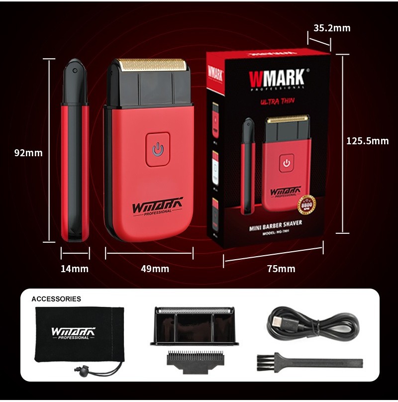 Professional Salon 8800RPM Electric Cordless Beard Trimmer WMARK ...