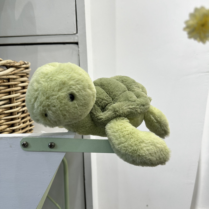 Cartoon Little Turtle Plush Doll Green Turtle Stuffed Sea Animal Plush ...