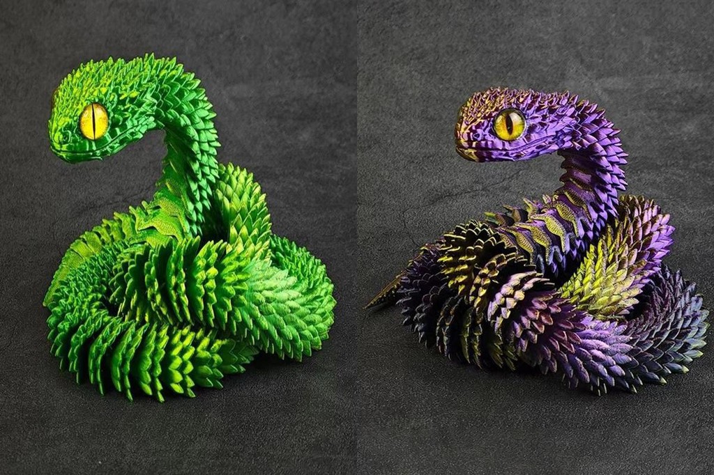 【Ready stock】 Collectible Snake Figurine Dynamic Pose Snake Collectible ...