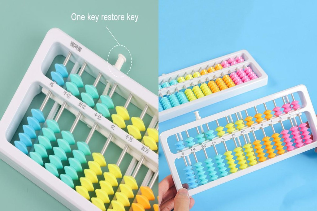 [TS] Educational Plastic Abacus Kids Plastic Abacus Colorful Kids ...