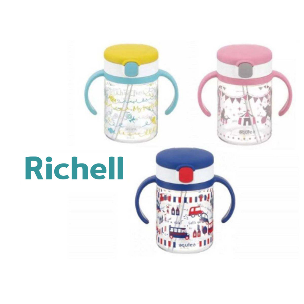 Richell AQ Clear Straw Mug (200ml) | Shopee Malaysia