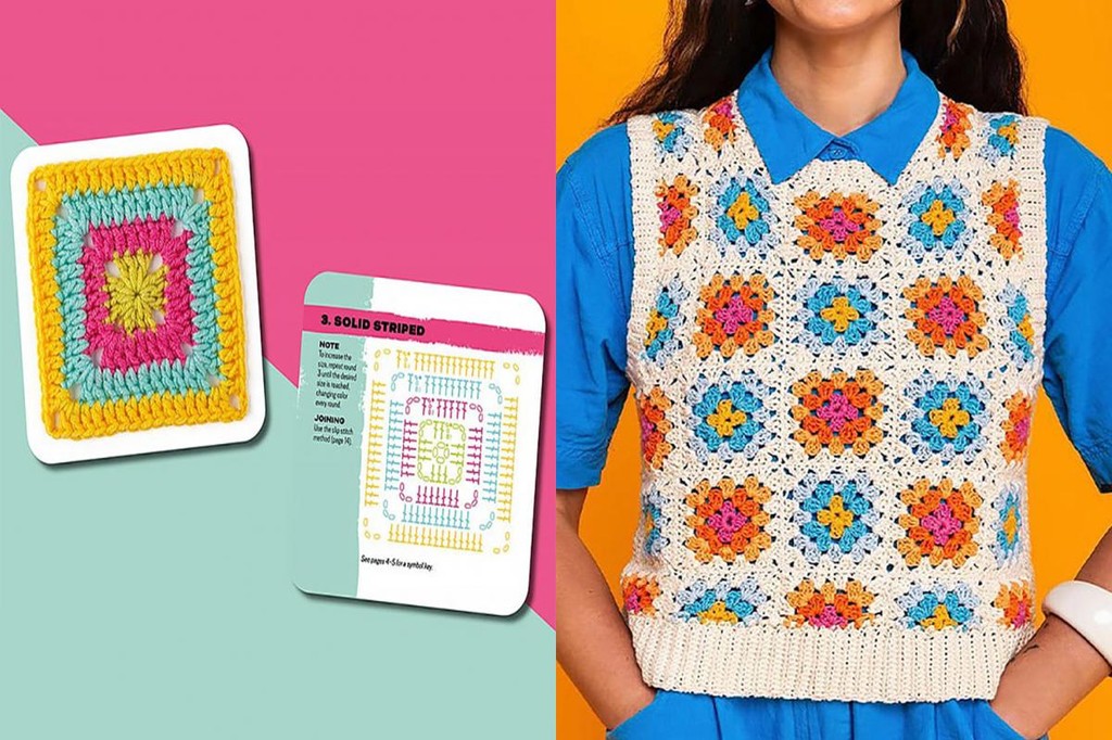 Crochet Card Deck Beginner Crochet Kit 50 Mix Crochet Patterns Card ...