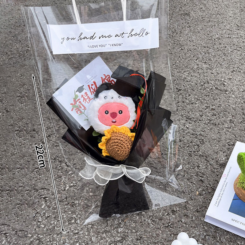 Colorful Loopy Bouquets Cartoon Kuromi Crochet Bouquets Creative ...