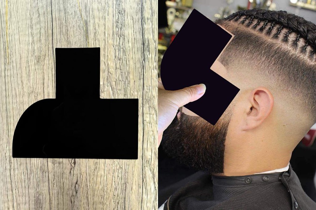 Hairdresser Hairline Card Beard Lineup Card Barber Hairline Enhancement ...