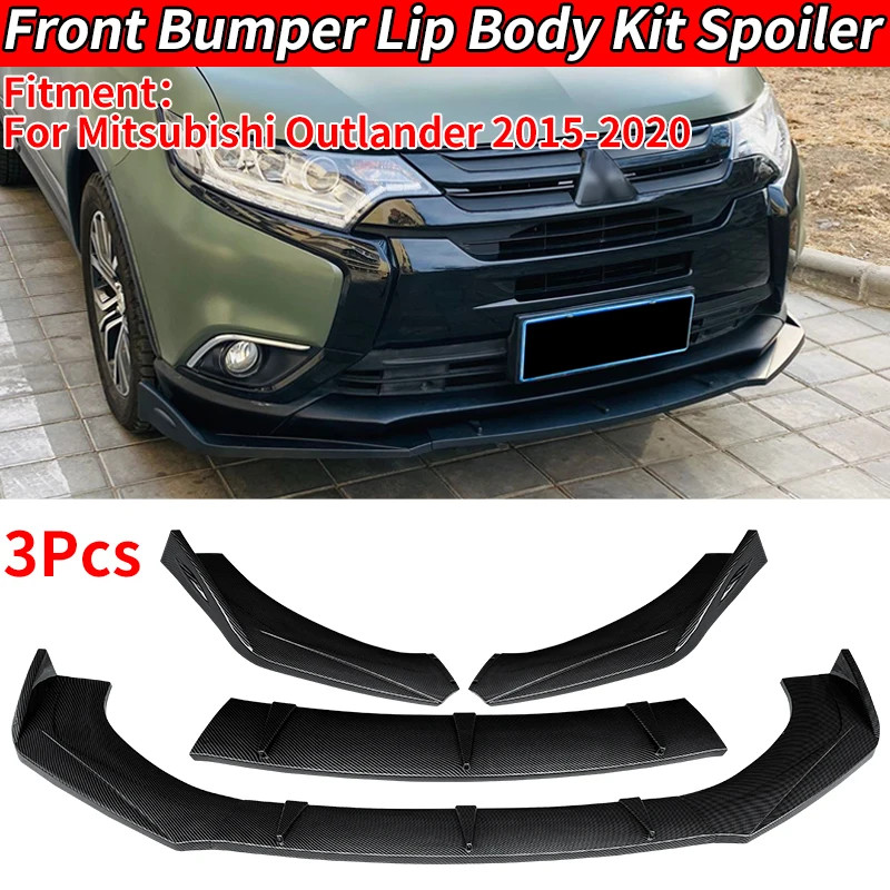 Car Body Kit For Mitsubishi Outlander 2015-2020 Accessories Carbon Look ...