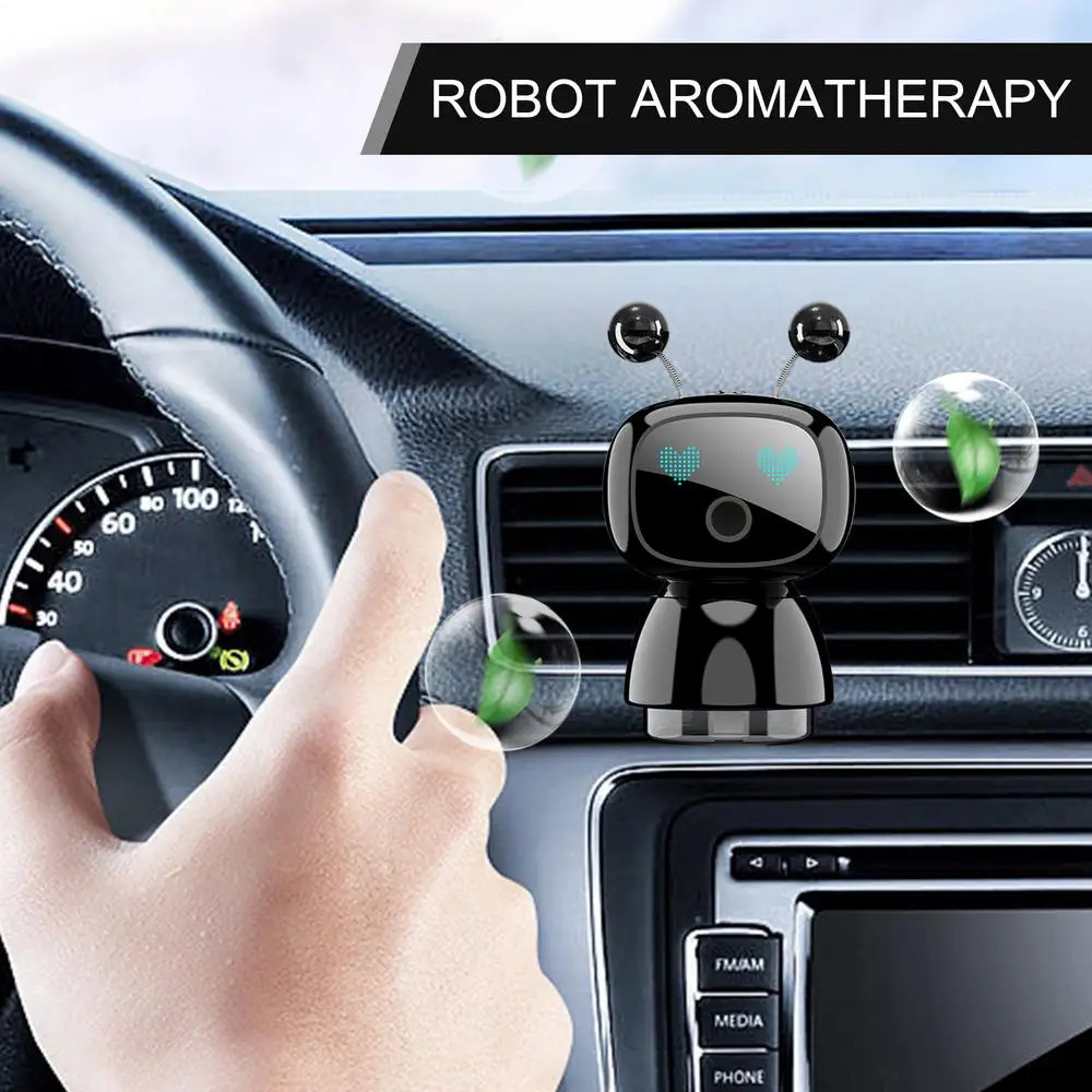 New Robot Fragrance Clip Car Air Vent Auto Aromatherapy Ornament Long ...