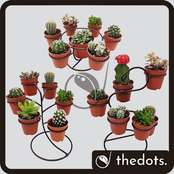 Antique Color Iron Rack Flower Rack Flower Pot Stand / Rak Pasu Bunga ...