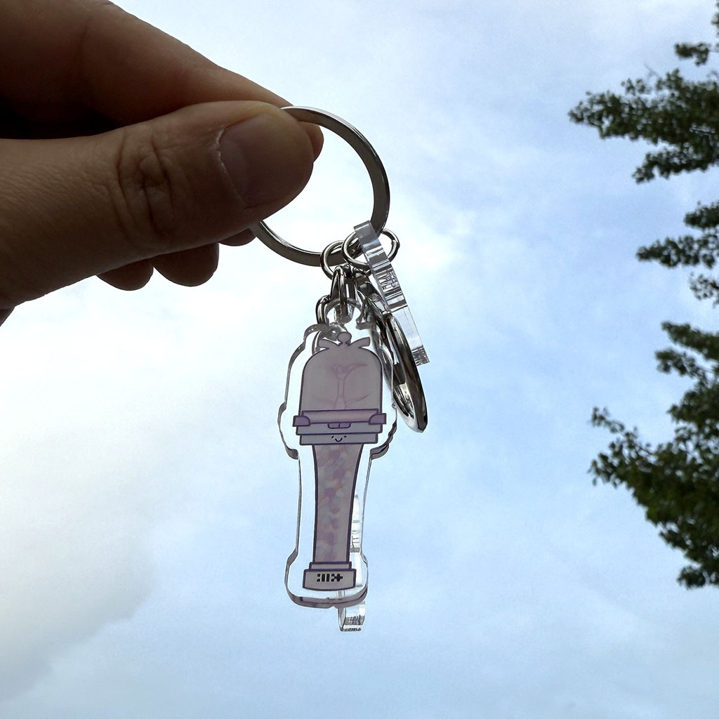 Kpop Idol ILLIT Keyring Acrylic Lightstick Keychains Acrylic | Shopee ...