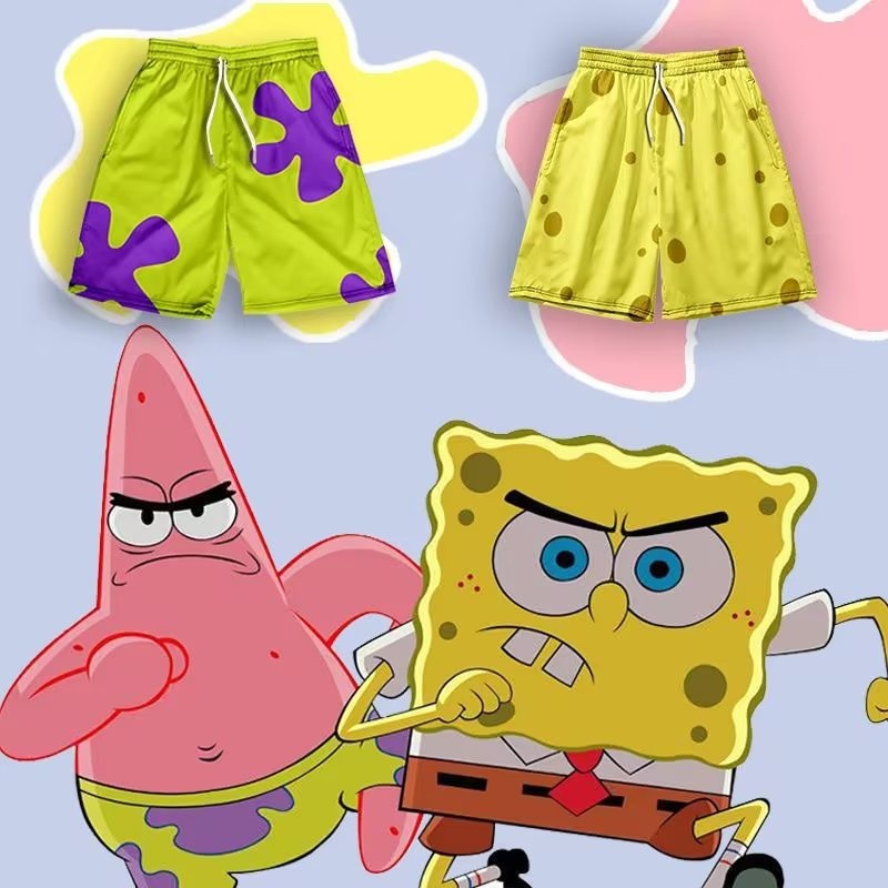 M-5XL Unisex Patrick Pants Patrick Star and SpongeBob Summer Beach ...