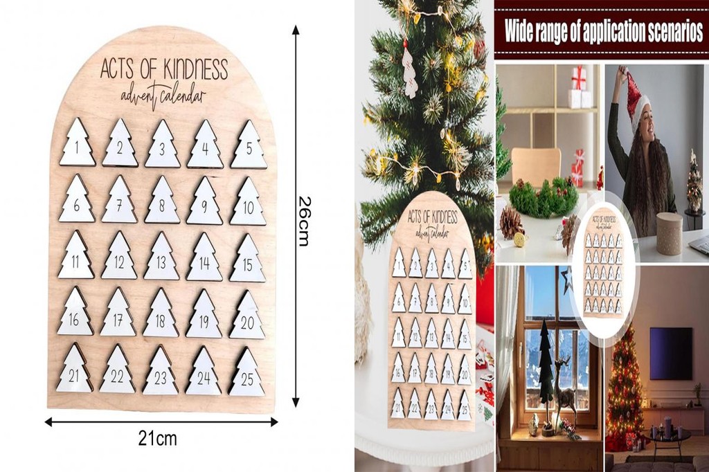ankaina Good Deeds Advent Calendar Home Decor Advent Calendar Wooden ...