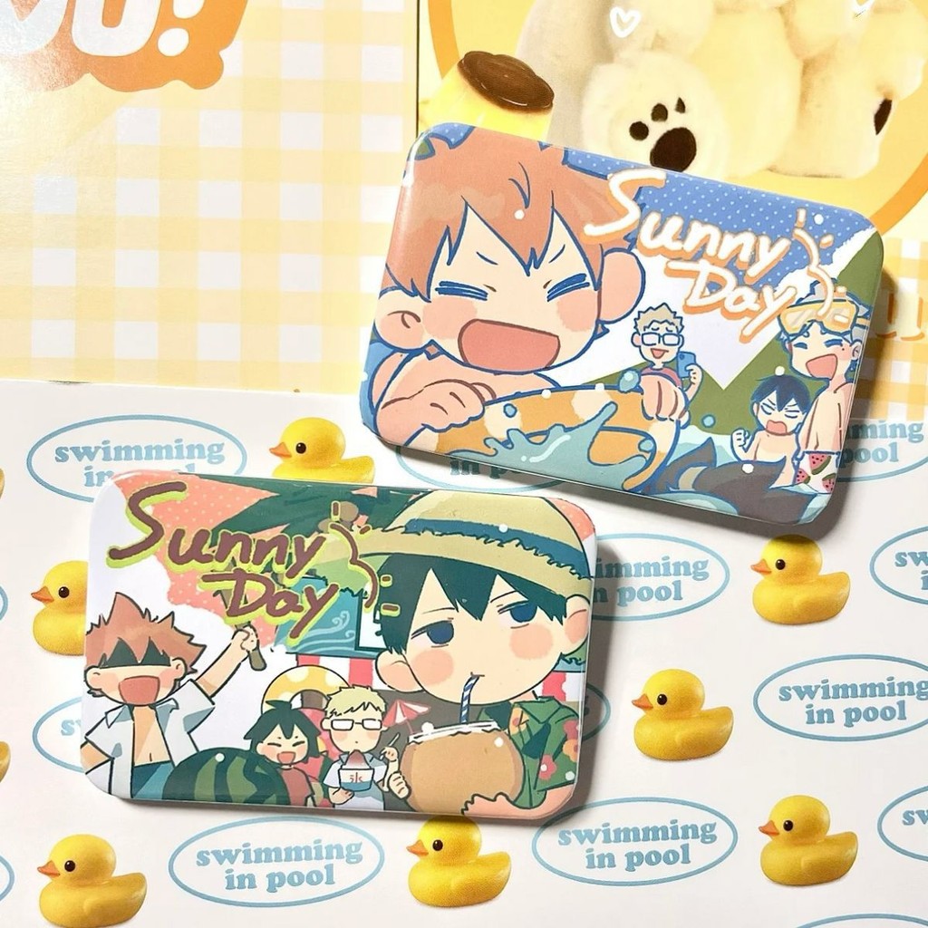 Haikyuu!! Badge Summer Reunion Fan Badge Hinata Shouyou Kageyama tobio ...