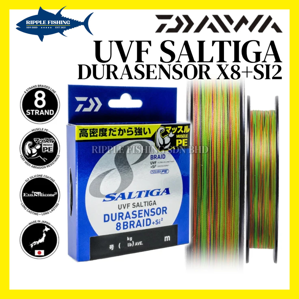 DAIWA Saltiga Durasensor X8 Braid UVF +Si2 PE Line Braided NEW | Shopee Malaysia