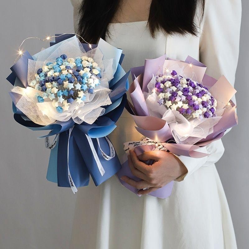 Star Flower Bouquet DIY Materials Star Bouquet Birthday Gift Bouquet ...