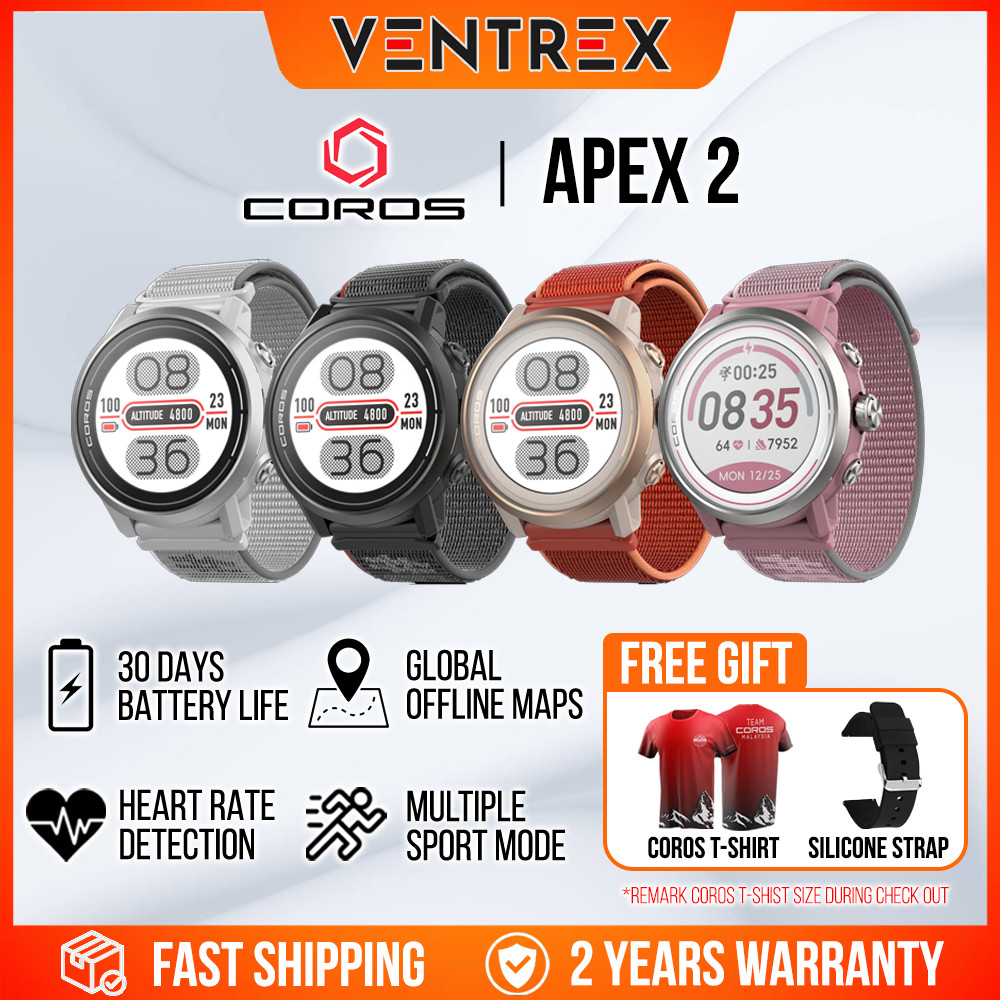 COROS APEX 2 Premium Multisport Smart Watch Sport Watch Compass GPS ...