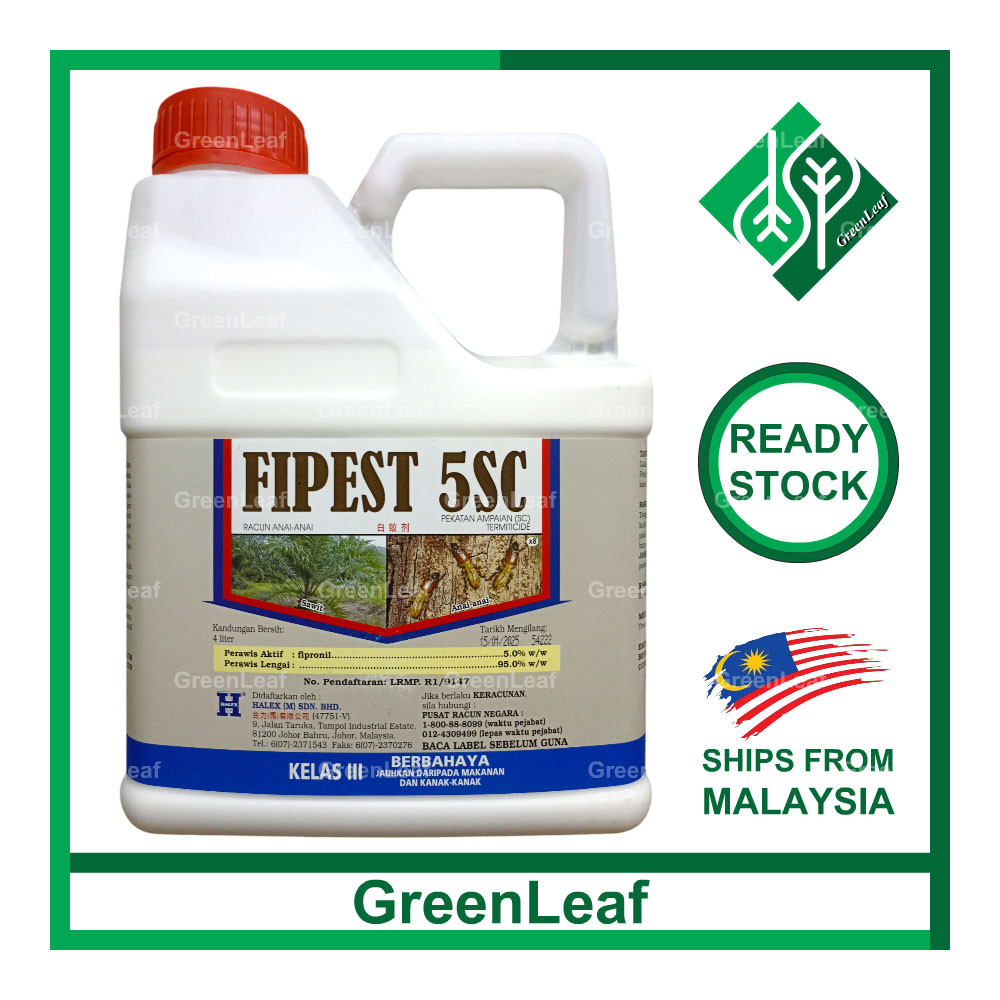 Fipest 5SC 4L Racun Serangga Insecticide Fipronil 5% Halex Anai-anai ...