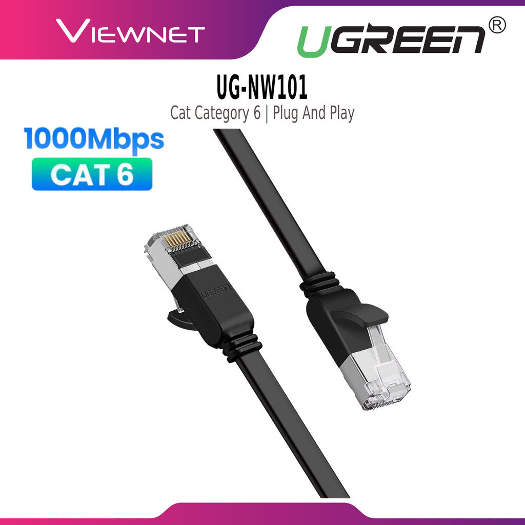 UGREEN NW101 CAT 6 CAT6 U | UTP ETHERNET PATCH CABLE GIGABIT RJ45 ...