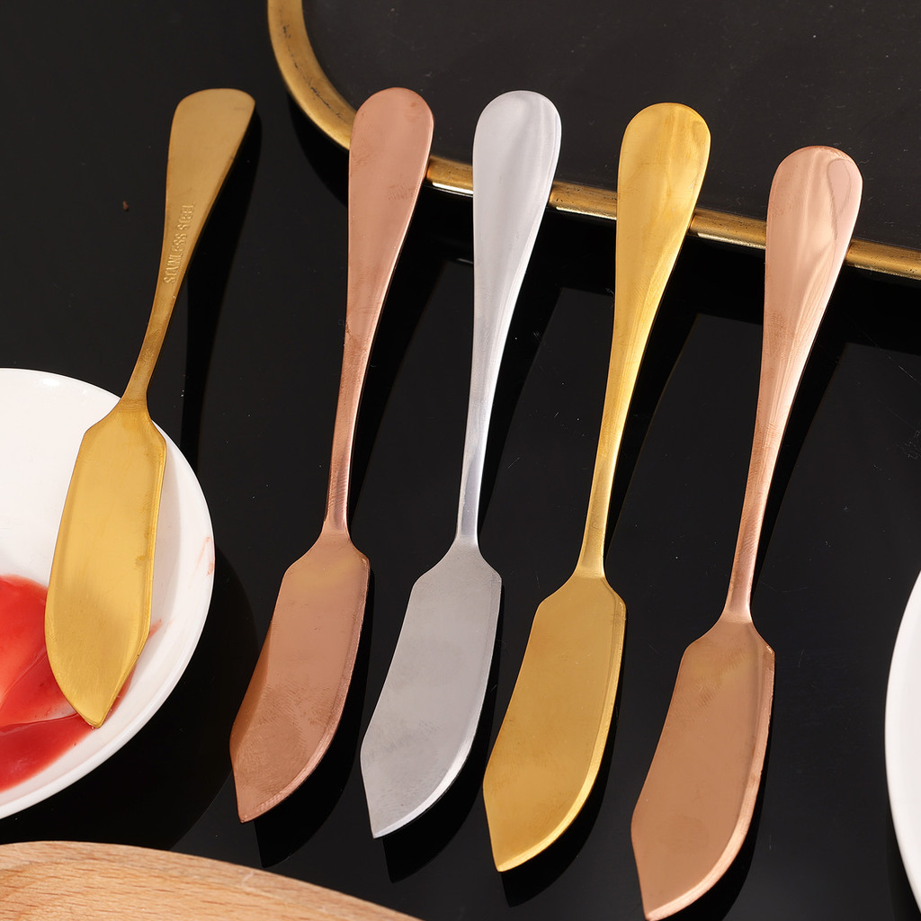 Easy To Clean Cheese Jam Spreading Spoon - Simple Stainless Steel ...