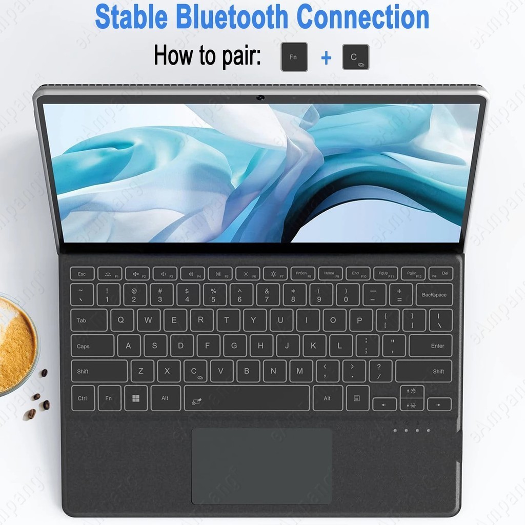 Papan Kekunci Pad Sentuh Keyboard for Microsoft Surface Pro11 10 9 8 X ...