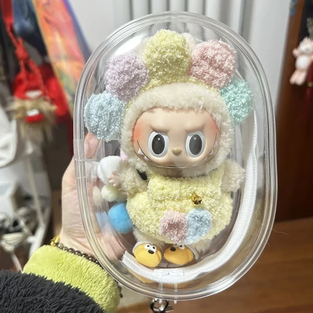 Labubu V2 V1 Organizer Transparent Storage Box Pouch Mystery Box ...