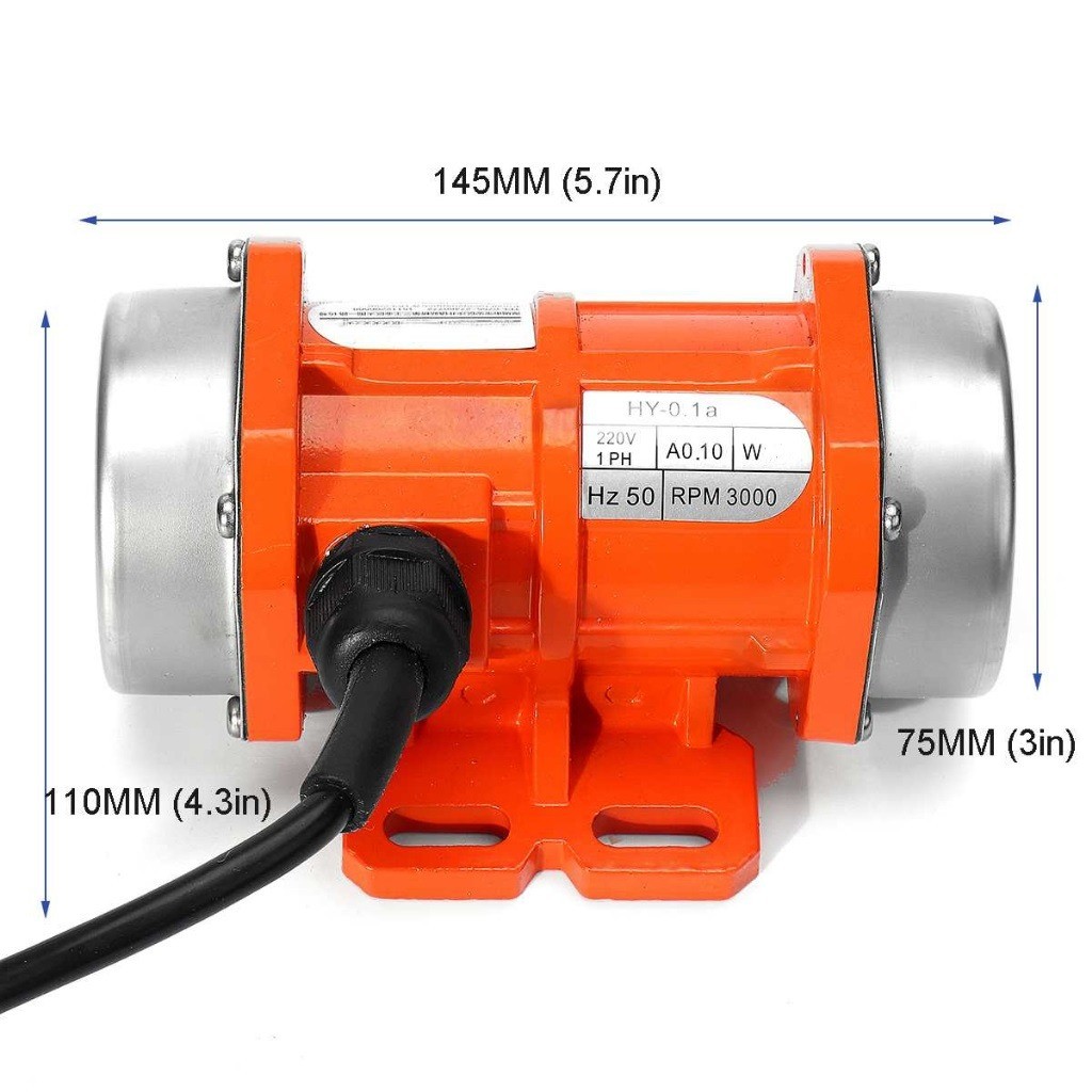 90W 220V 3000rpm concrete vibrator vibration motor single-phase aluminum alloy fully electric ...