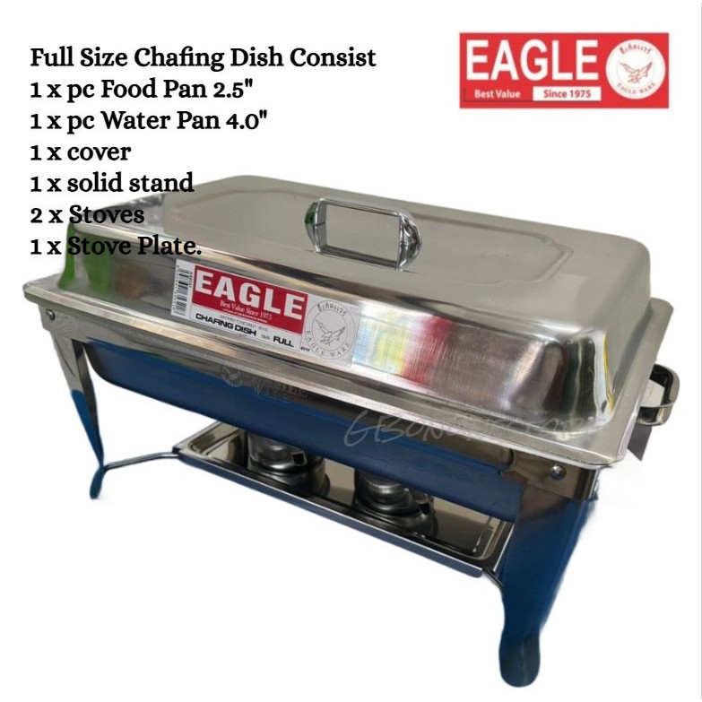 EAGLE Full Size Chafing Dishes / Buffet Servers / Food Warmer Buffet ...
