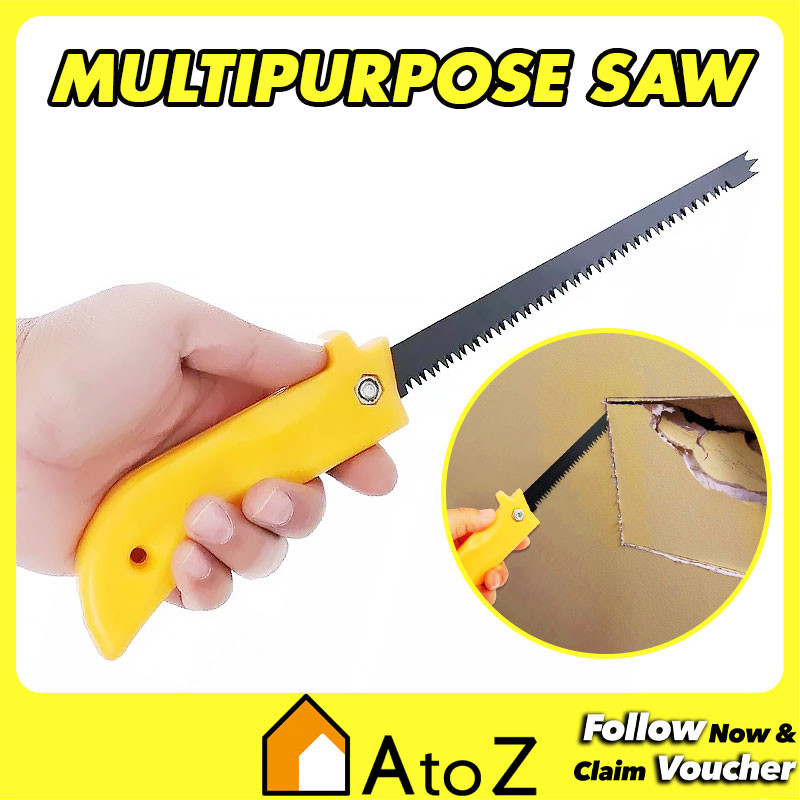 Heavy Duty Wall Board Hand Saw 2 In 1 Auger Utility Cutting Plaster ...
