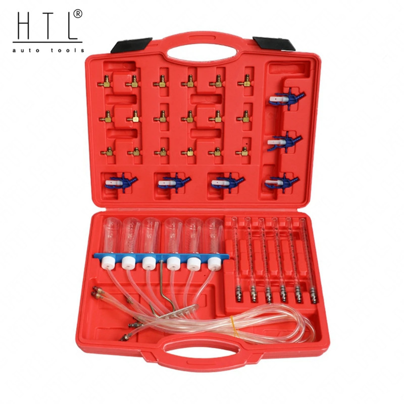 Diesel Injector Flow Test Tool Kit 24 pcs Common Rail Adaptor Fuel ...