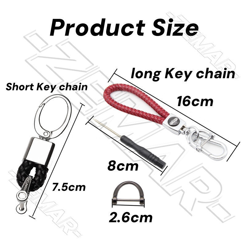 Haval Woven Leather Rope Car Keychain Motorcycle Key Holder Fashion ...