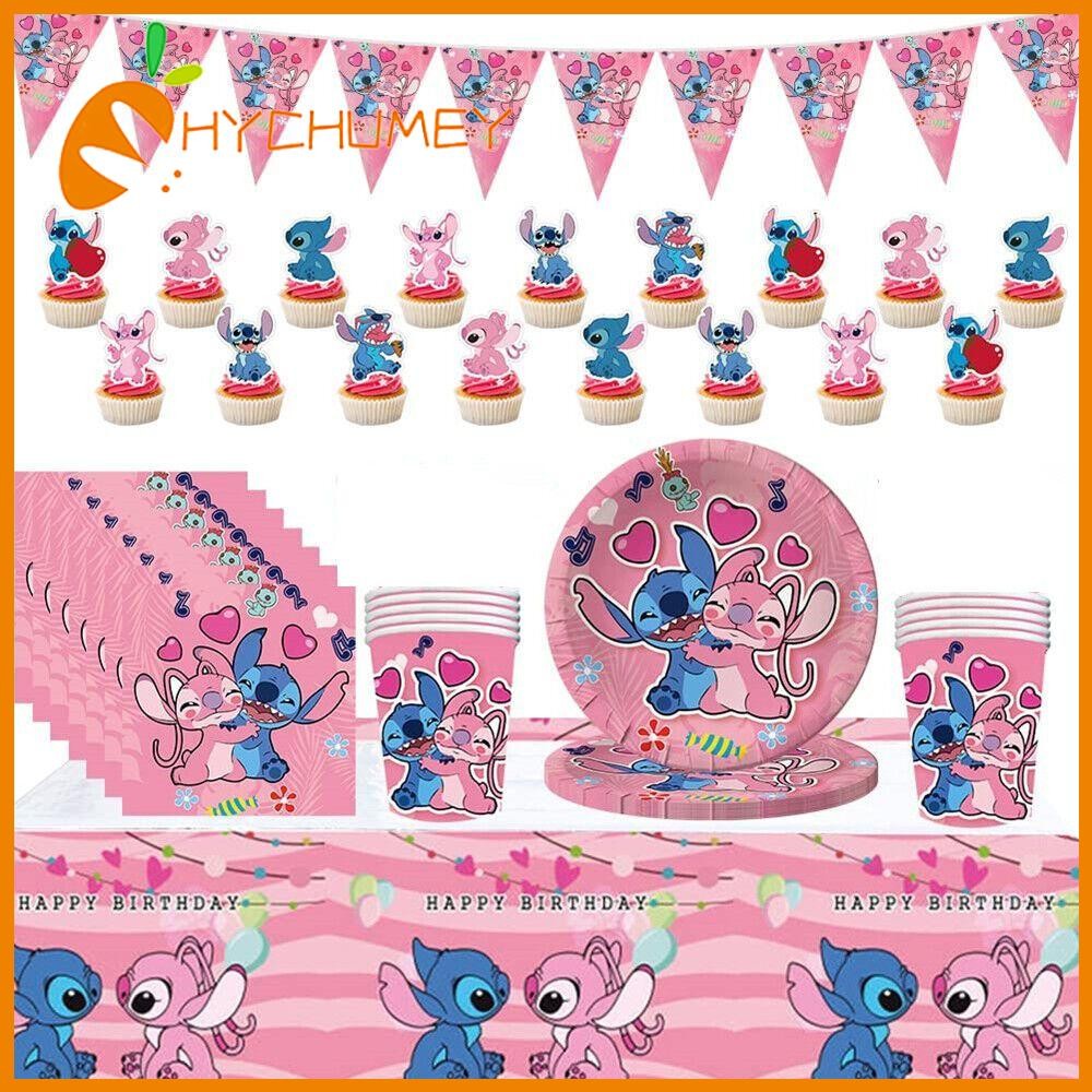 Stitch Delightful Lilo Theme Decorations Cake Backdrop Topper ...