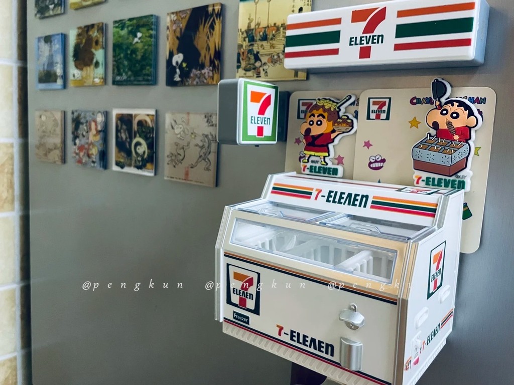711 Convenience Store Refrigerator Stickers Magnet Stickers Freezer ...