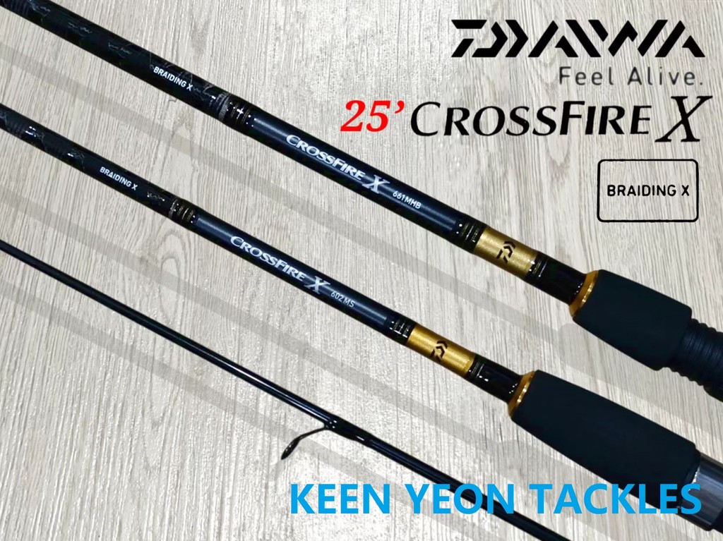 DAIWA 2025' CROSSFIRE X FISHING ROD ( SPINNING / BAITCASTING ) | Shopee Malaysia