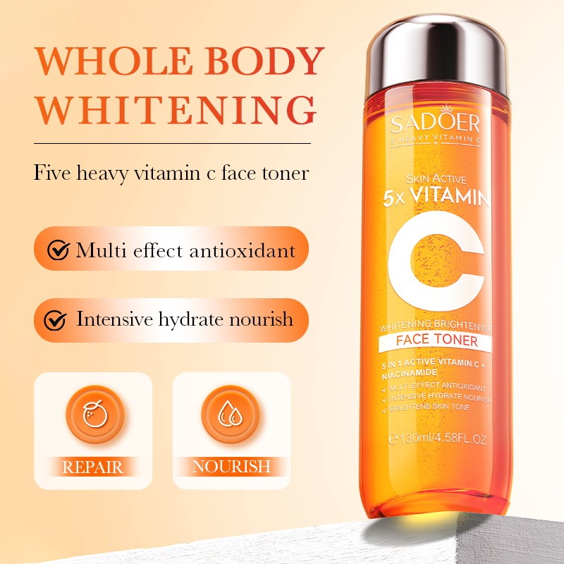 ROREC SADOER 5 Heavy Vitamin C Whitening Brightening Face Toner Niacinamide Intensive Hydrate ...
