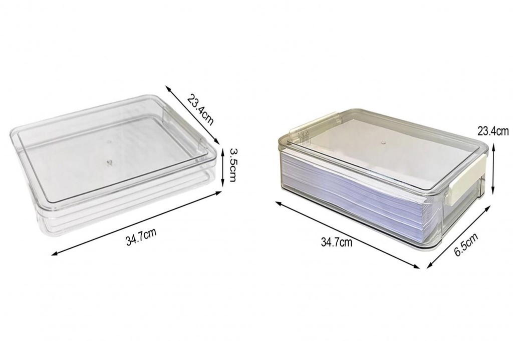 Invoice Organizer Container Large Capacity Stackable File Storage Box ...