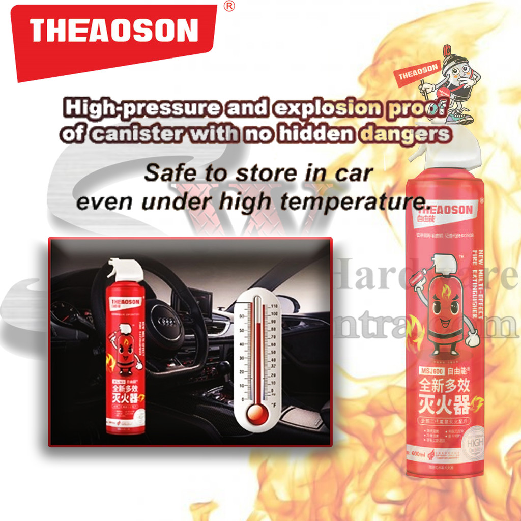 SW Hardware Theaoson Multi Effect Water Based Fire Extinguisher 600ML ...