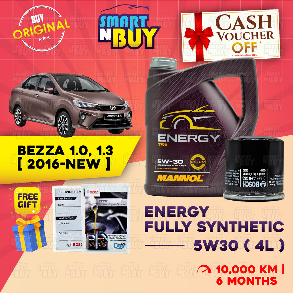 Mannol Engine Oil 5W30 Fully Synthetic Original Minyak Hitam Kereta ...