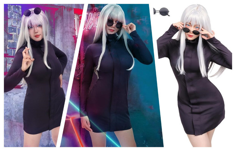 Gojo Satoru Cosplay Female Uniform Halloween Costumes for Women Cosplay ...