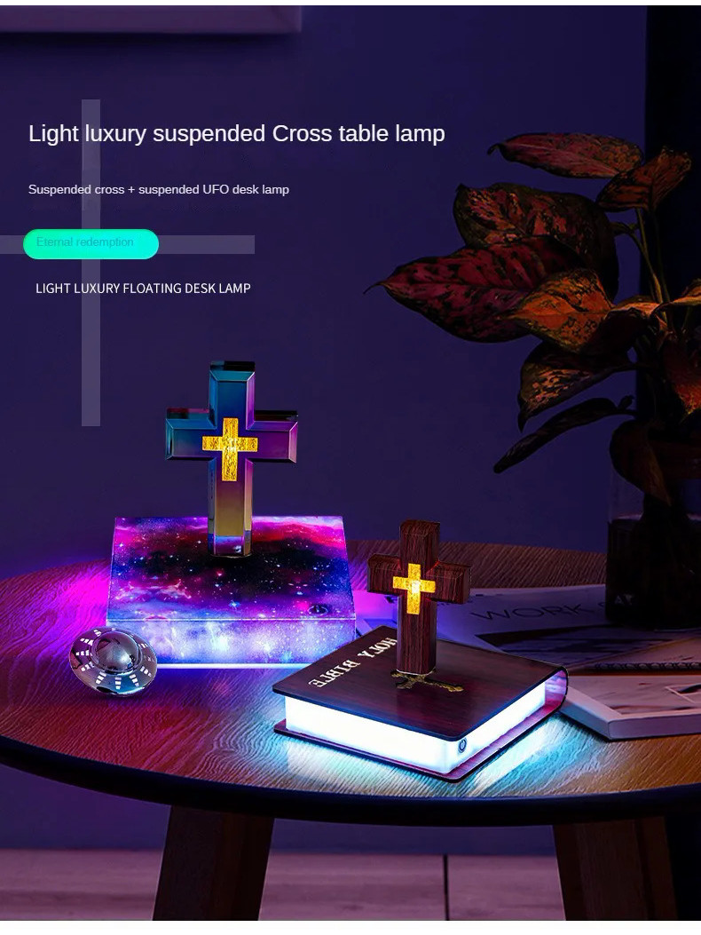 [Warrior3] Magnetic Levitating Cross Floating Christian Cross ...
