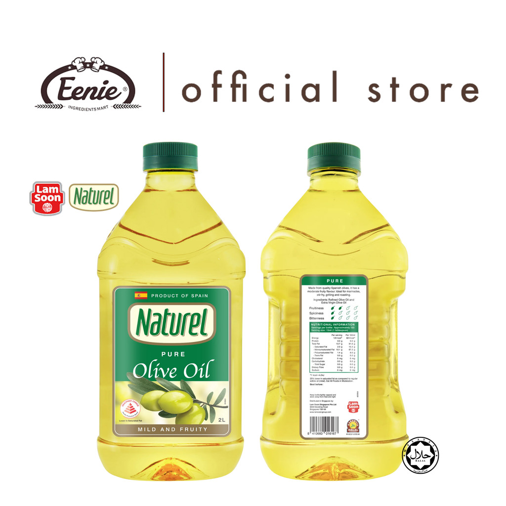 NATUREL PURE OLIVE OIL | MINYAK ZAITUN TULEN | 2L | HALAL | Shopee Malaysia