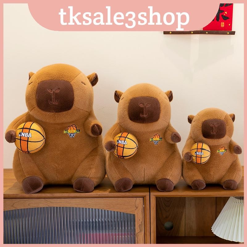 Cartoon Style Cute Basketball Capybara Plush Toy Perfect For Kids And ...