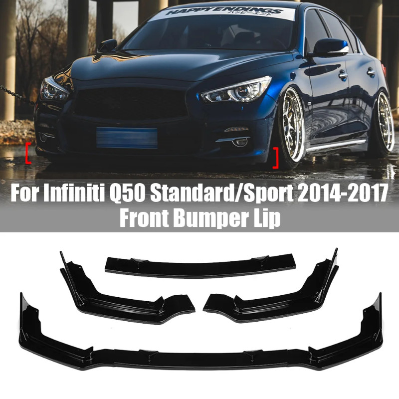 Front Bumper Lip Splitter Spolier Diverter Diffuser Removable Retrofit ...