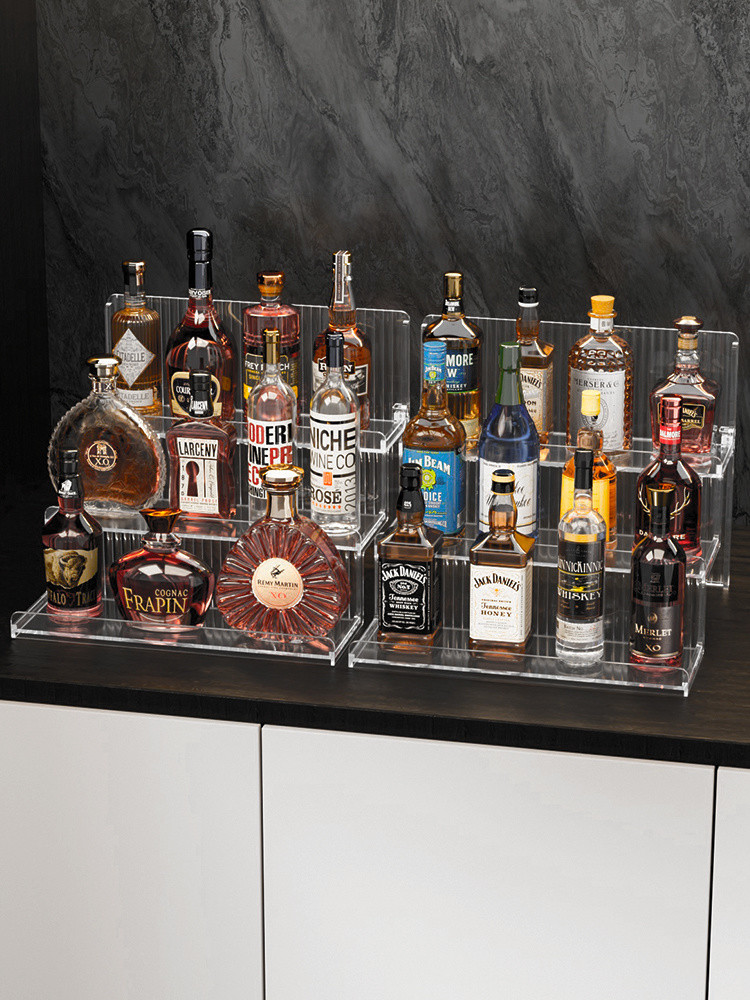 High-end Sense Ladder Small Wine Rack Wine Cabinet Mini Wine Display ...