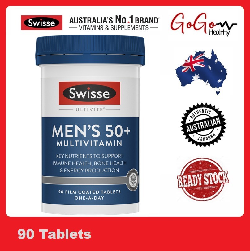 Swisse Ultivite Men’s 50+ Multivitamin - 90 Tablets (Expiry JAN 2027) | Shopee Malaysia