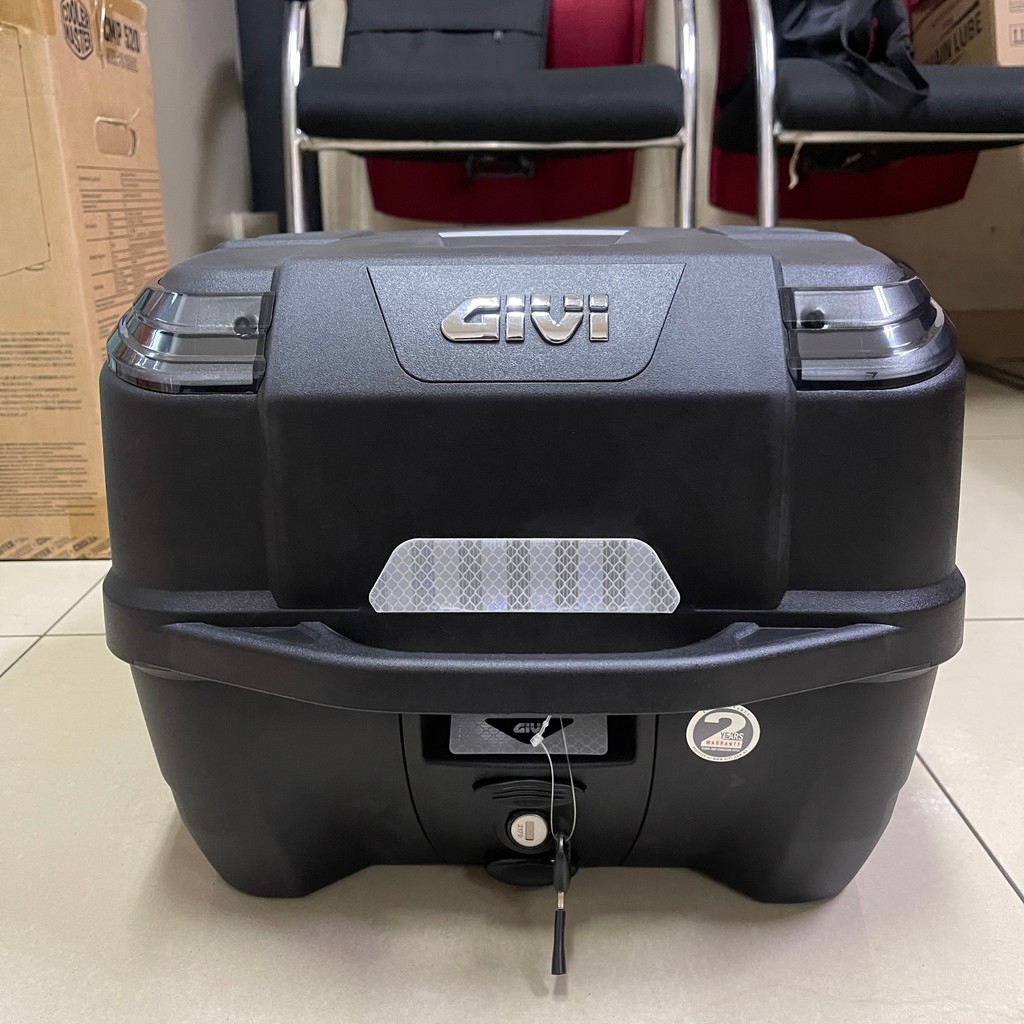 GIVI BOX B33N2M 33 LITRE ATLAS MONOLOCK TOPCASE BLACK SMOKE 100% ORIGINAL GIVI TOP BOX GIVIBOX ...