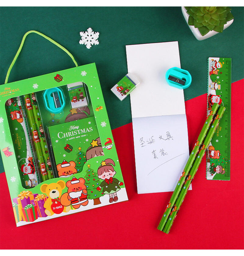 Christmas Six Piece Stationery Gift Box Set Children Christmas Learning ...