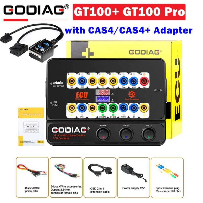 GODIAG GT100+ GT100 Pro OBDII Breakout Box ECU Bench Connector and ...