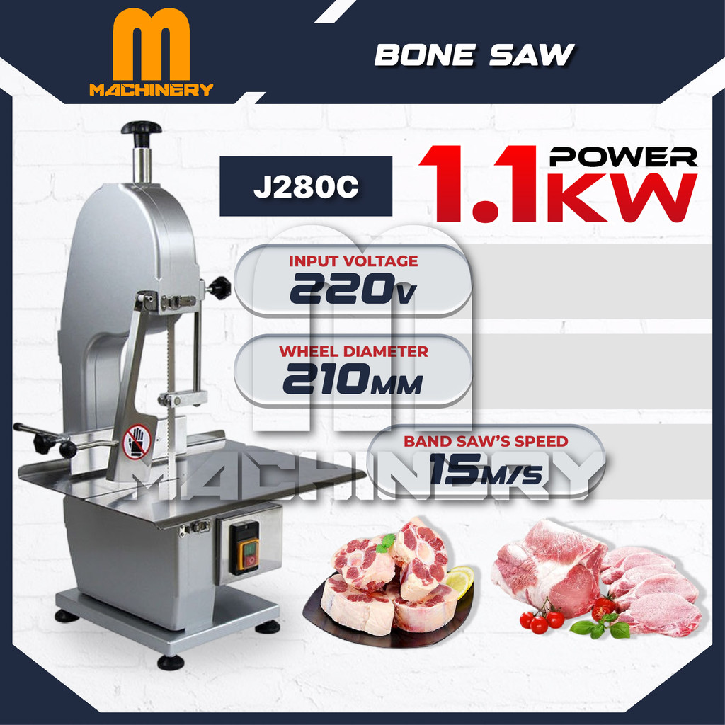 M.Machinery J280C Adjustable Bone Saw Machine Desktop Bone Cutting for ...